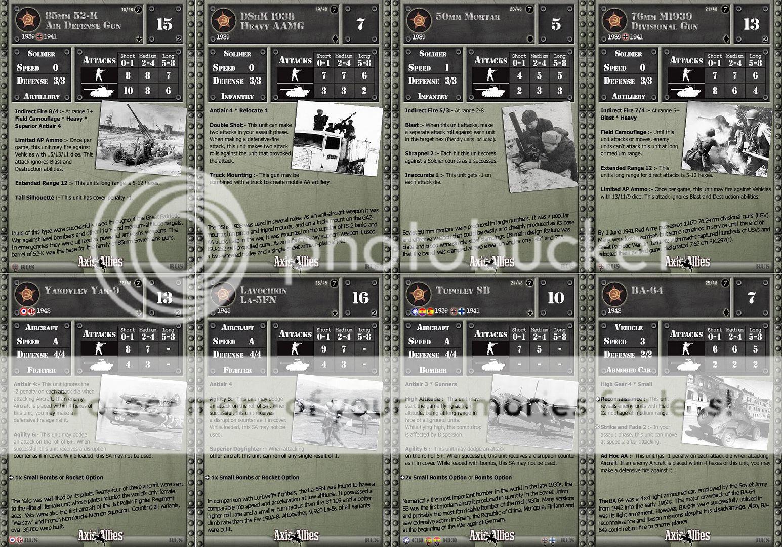 AAM HHRCz cards - Axis & Allies ForuMINI