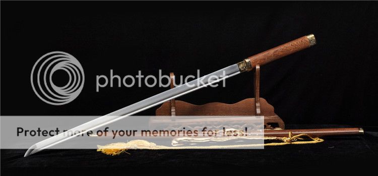 39‘ 1060 CARBON STEEL SHARP JAPANESE SWORD KATANA FULL TANG ROSE WOOD ...