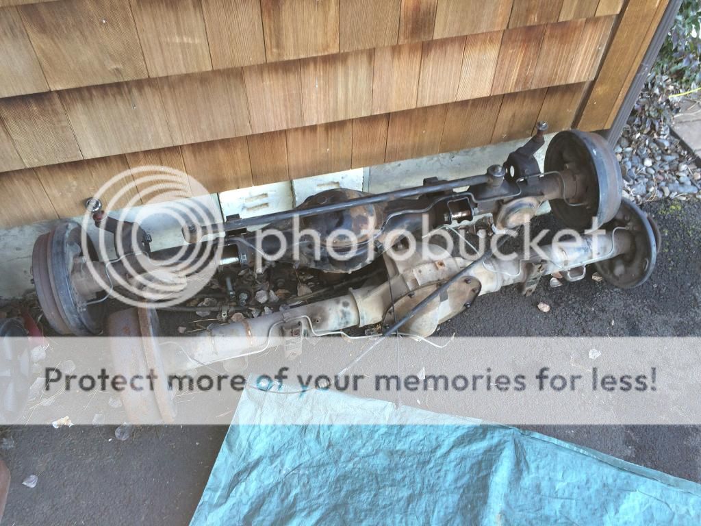 So the ford 8.8 axle swap begins...