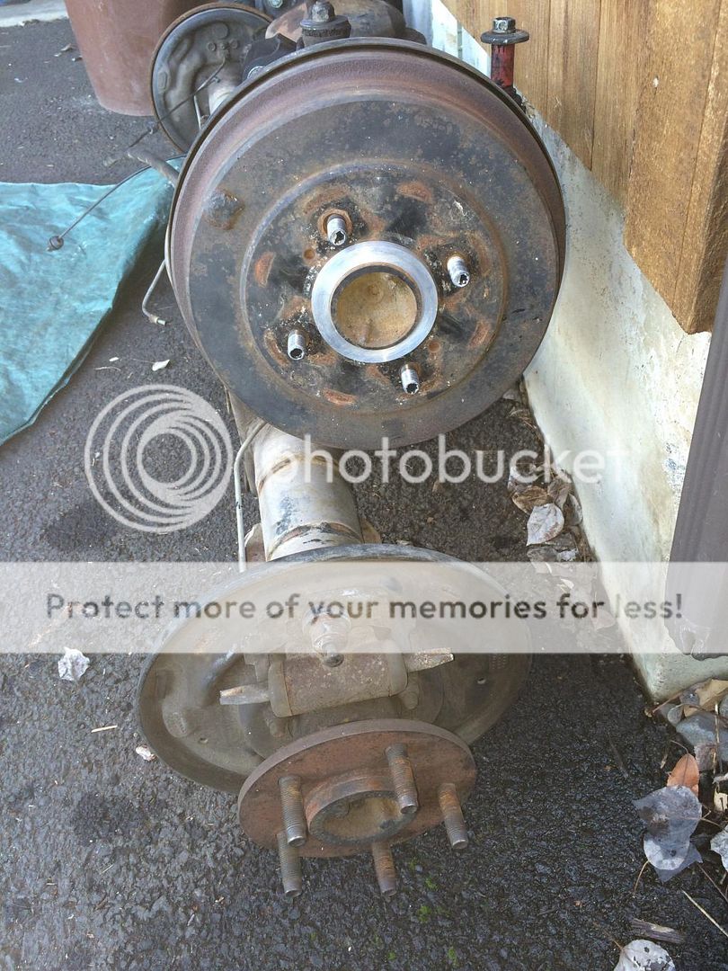 So the ford 8.8 axle swap begins...