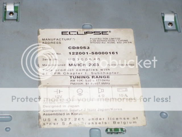 High end headunits - Eclipse CD8053, CD7200MKII, Pioneer DEH-P880prs ...